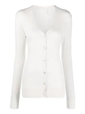 CHLOÉ Chloe Scallop-Cuff Wool Cardigan