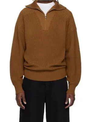 Isabel Marant Étoile Benny Half-zip Sweater - Brown
