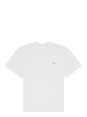MAISON MARGIELA Cotton T-shirt With Logo Patch - White