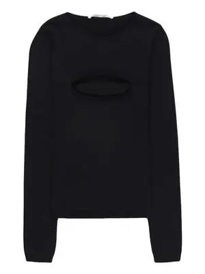 Stella McCartney Cut-out Detail Knit Top - Black