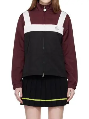 Casablanca Jacquard Logo Windproof Jacket - Black