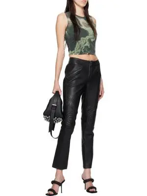 Alexander Wang Cloud Printed Vest - Black/clear