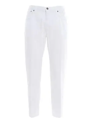 DONDUP Straight Leg Jeans - White