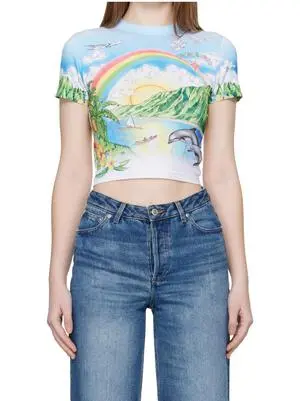 Casablanca Printed T-shirt - Blue