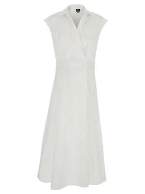 A.p.c. V-neck Sleeveless Button-up Dress - White