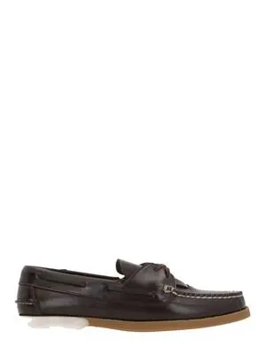 Hereu Saler Nautic Lace-up Boat Shoes - Darkbrown