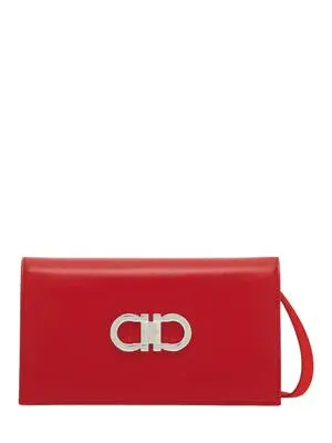 FERRAGAMO Double Gancini Mini Bag - Red