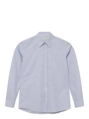 Dries Van Noten Lapel Long-sleeved Shirt - Gray