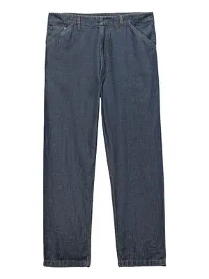 PRADA Prada Chambray Triangle Logo Denim Jeans
