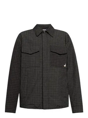 Moschino Checked Shirt Jacket - Black