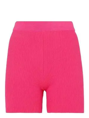 Jacquemus High-rise Ribbed Knit Shorts - Pink