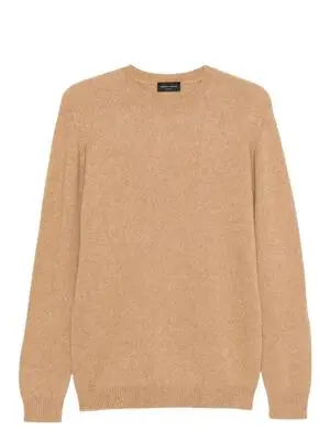 ROBERTO COLLINA Crew Neck Long-sleeved Sweater - Nude