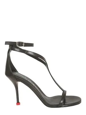 Alexander McQueen Harness Ankle Strap Sandals - Black