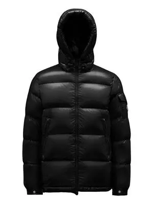 Moncler Ecrins Short Down Jacket With Hood - Black