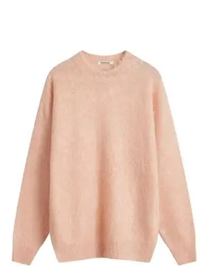 Auralee Long-sleeved Sweater - Nude