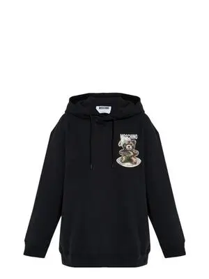 Moschino Teddy Bear Graphic Hoodie - Black