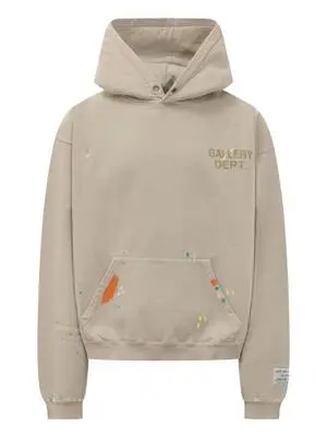 GALLERY DEPT. Paint Splatter Logo Hoodie - Nude