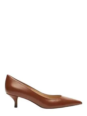 STUART WEITZMAN Power 50" Pointed Toe Slip-on Pumps - Luxe Saddle