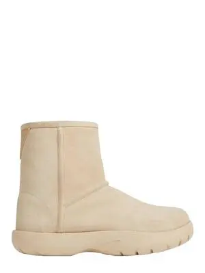 Bottega Veneta Snap Ankle Boots - Porridge