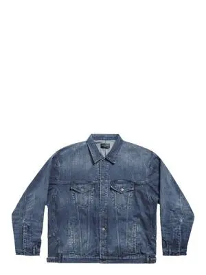 Balenciaga Deconstructed Denim Jacket - Blue