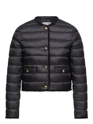MONCLER Moncler Quilted Down Jacket With Bouclé Accents