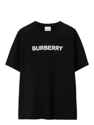 Burberry Logo Print Crewneck T-shirt - Black