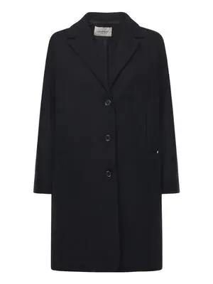 OTTOD'AME Oversized Lapel Coat - Black