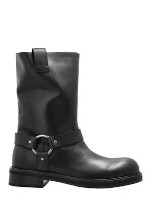 Dolce & Gabbana Round Toe Ankle Boots - Black