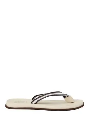 Brunello Cucinelli Open Toe Slip-on Slides - Nude