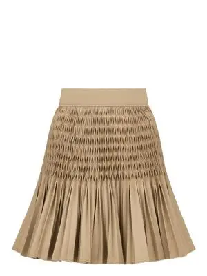 Dior Pleated Trumpet Silhouette Skirt - Beige