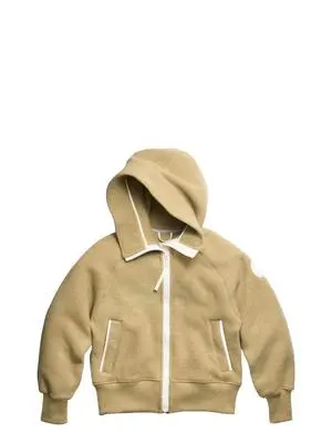 Canada Goose Zip-up Hooded Fleece Bomber - Beige