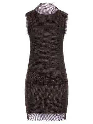 Sportmax Empoli" Embellished Sleeveless Dress - Black