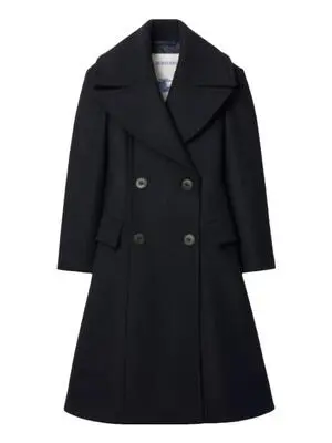 Burberry Double-breasted Tailored Coat - Navy