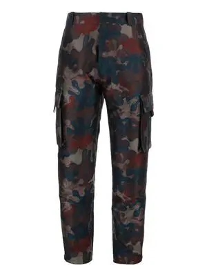 Dior Camouflage Print Cargo Trousers - Black