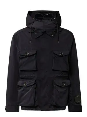 C.P. COMPANY C.P. Company Micro Kei Hooded Jacket With Removable Down Lining Blue