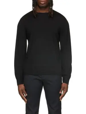 Theory Round-neck Knitted Pullover - Black