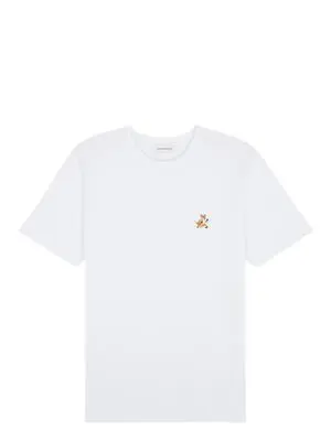 Maison Kitsuné Maison Kitsun Speedy Fox Patch Comfort T-shirt - Gray
