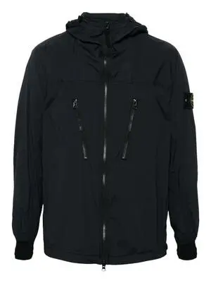 Stone Island Stone Island Drawline Hooded Zip-Up Jacket Black