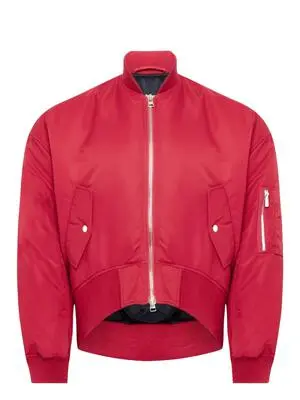 J.W.ANDERSON Boxy Zip-front Bomber Jacket - Red