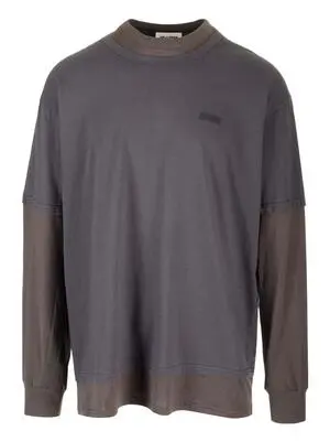 MAGLIANO Trauma Crewneck Long Sleeved T-shirt - Black