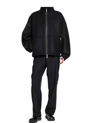 Herno Zip-fastening Jacket With High Drawstring Neck - Black