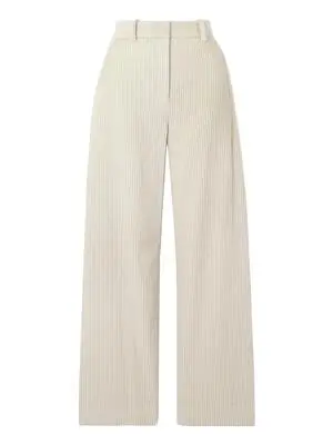 Proenza Schouler Wide-leg Corduroy Trousers - White
