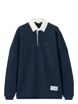 Aimé Leon Dore Long Sleeve Polo Shirt - Black