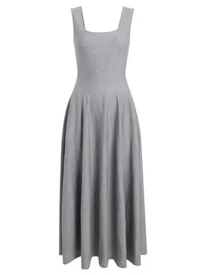 Khaite Khaite Jodie Midi Dress Gray
