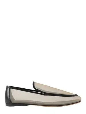 KHAITE Khaite Round-Toe Loafers In Mesh And Leather