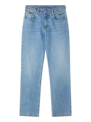 Stella McCartney Low-rise Logo Patch Jeans - Blue