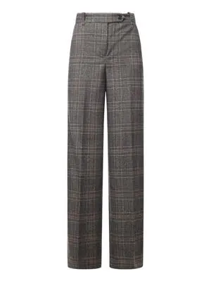 Pinko Checked Trousers - Black
