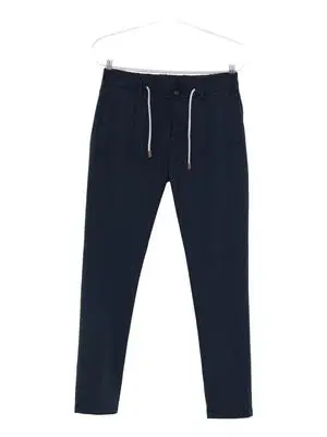 Eleventy Drawstring Tapered Pants - Black