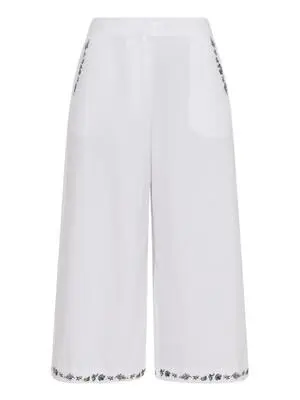 MARELLA Marella Wide-Leg Embroidered Trousers