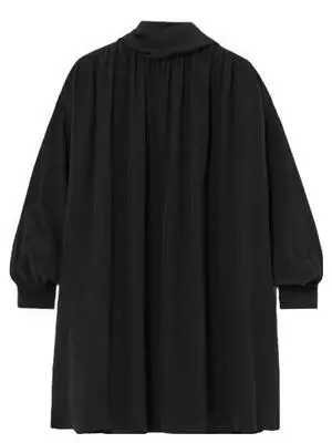 Chloé Long Sleeve High Collar Dress - Black